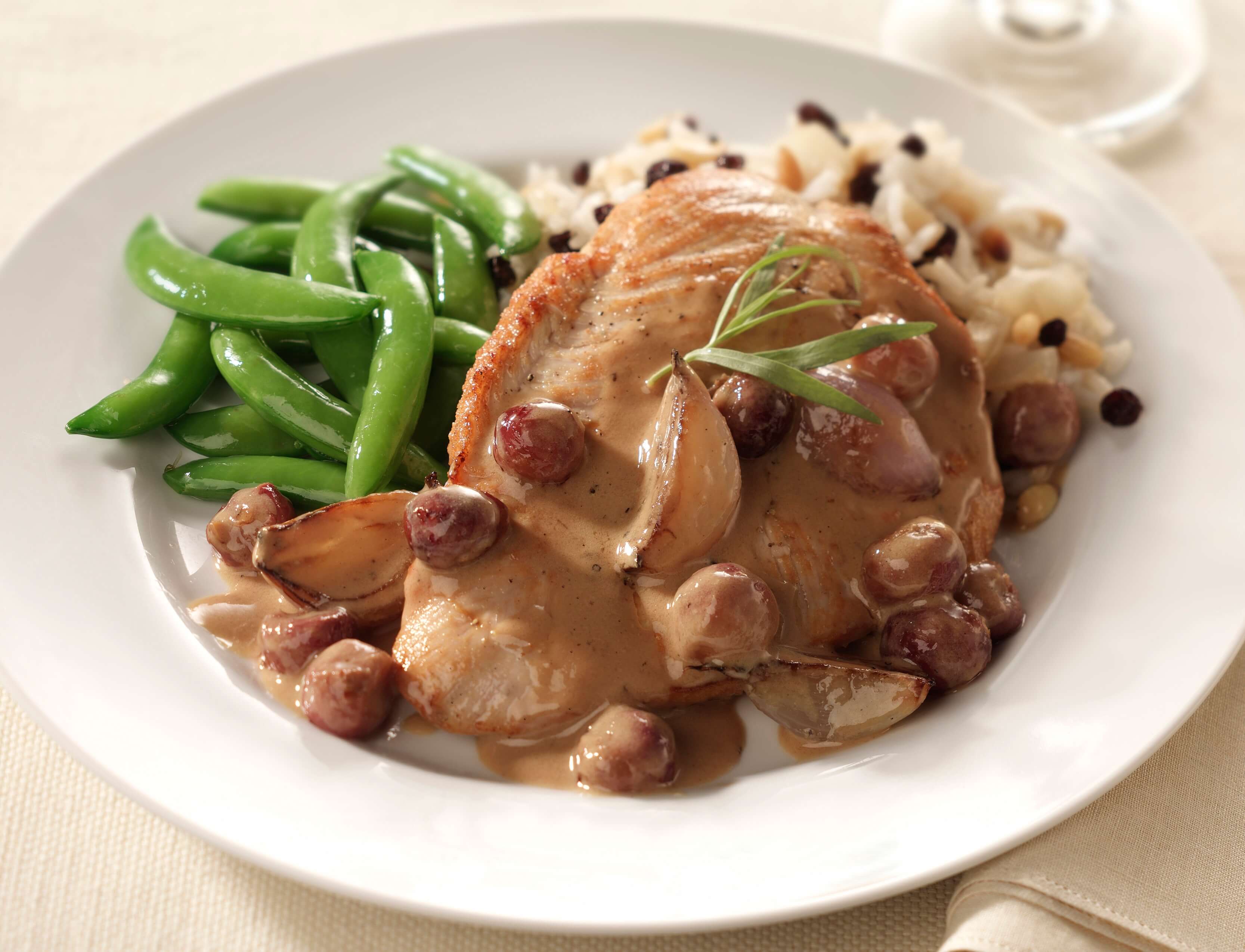 Pan-Roasted Turkey in Bourbon-Mustard Sauce Recipe - National Turkey ...