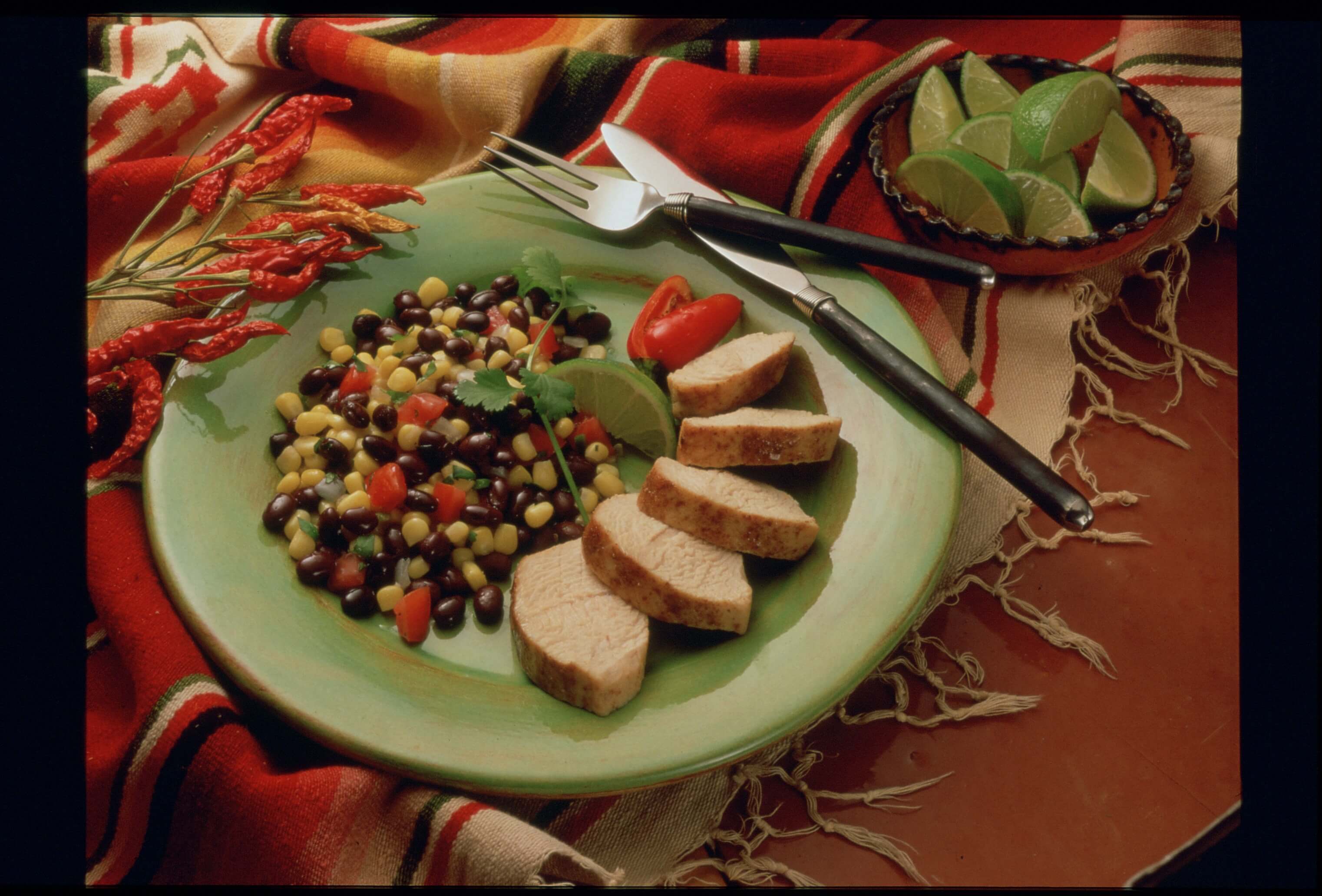 Spicy Turkey Tenderloins with Black Bean Salsa Recipe - National Turkey ...