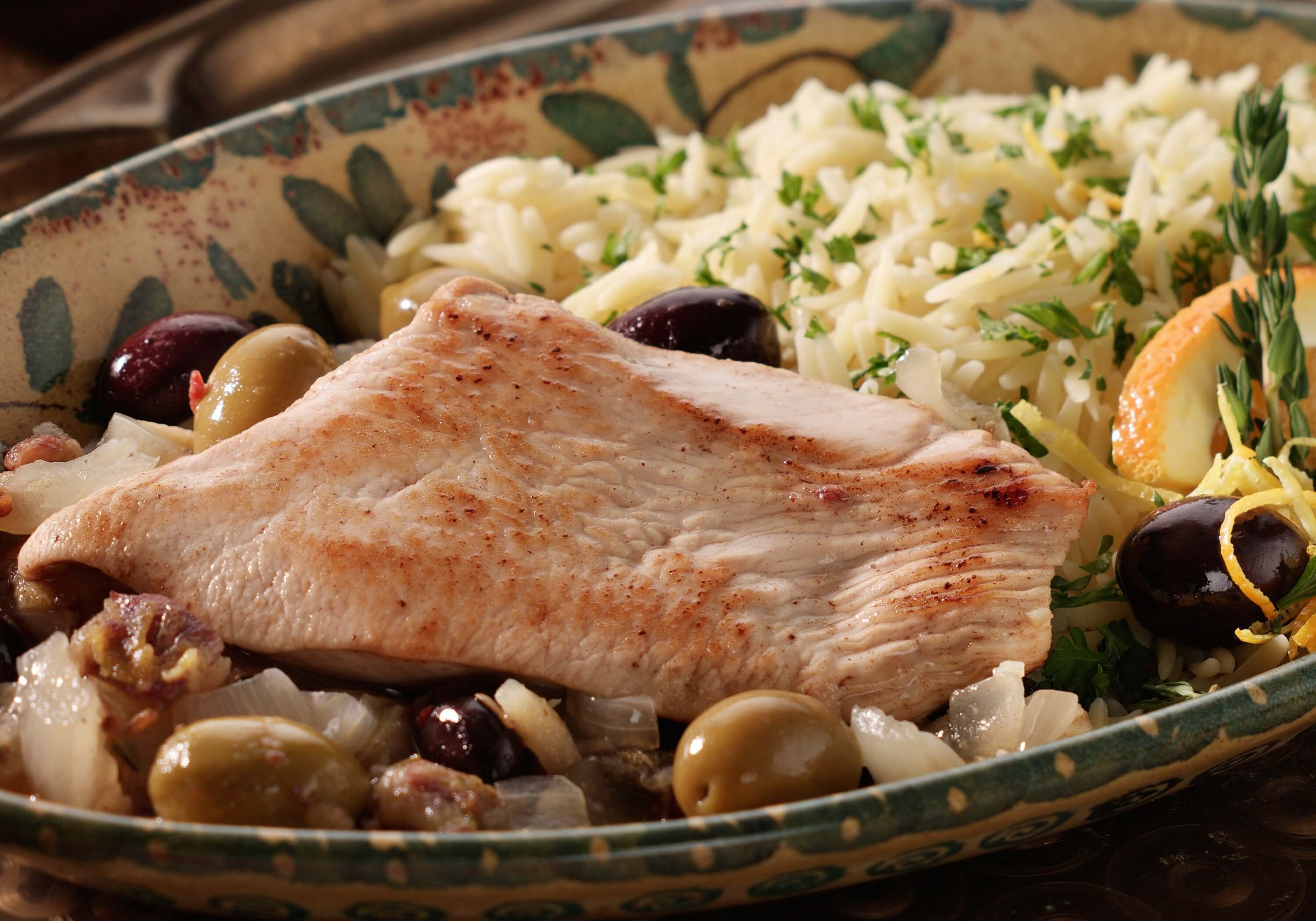 Turkey Cutlets with Olives and Dates Recipe - National Turkey Federation